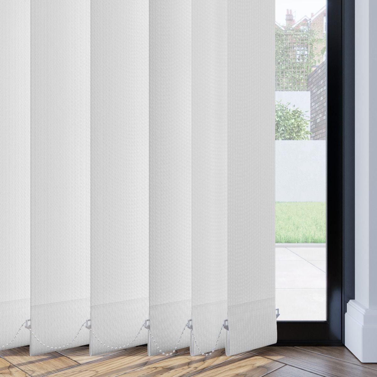 Madrid White Vertical Blinds | Make My Blinds