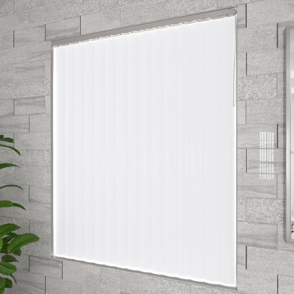Elegance Brilliant White Rigid Vertical Blinds | Make My Blinds